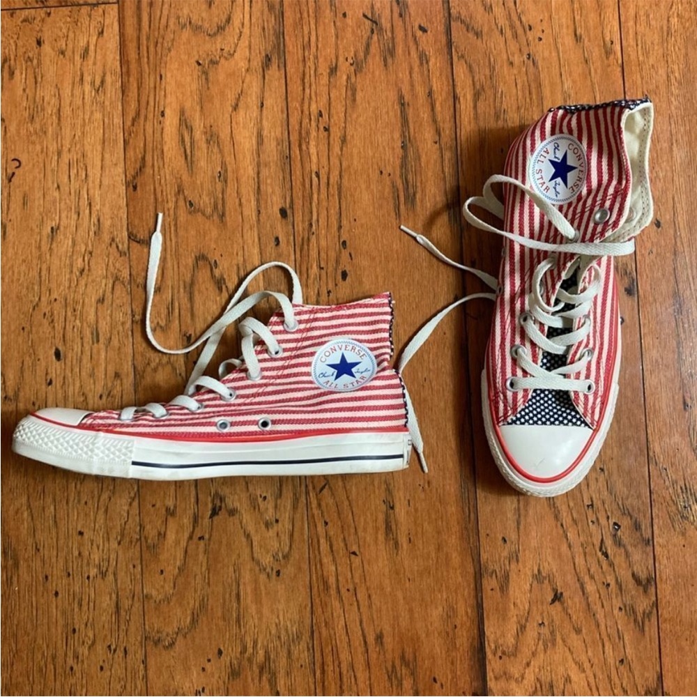 Converse Chuck Taylor All Stars Red And White Stripes… - Gem
